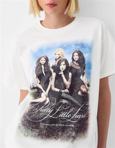 Short Sleeve Pretty Little Liars T Shirt Women Bershka