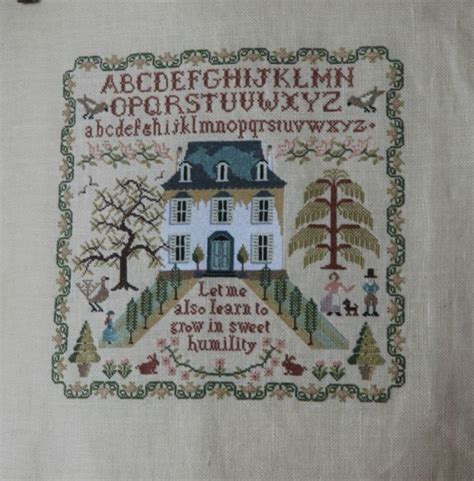 Sweet Humility Sampler BRENDA KEYES PAULAU CROISE A L OUEST Alphabet Point De Croix Point