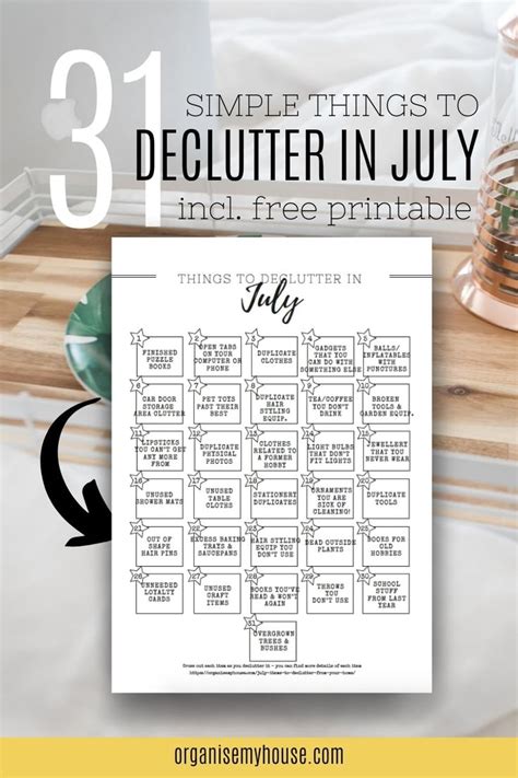 31 Simple Items To Declutter From Your Home In July Declutter Free