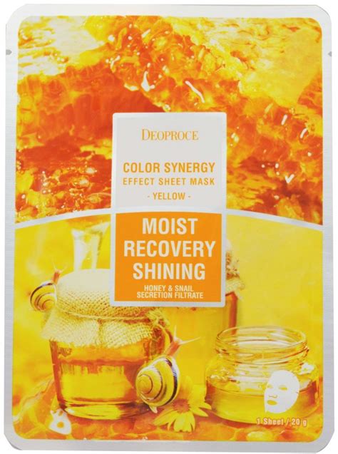 Тканевая маска с медом и улиткой Deoproce Color Synergy Effect Sheet ...