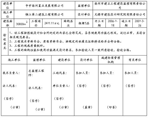 单位工程竣工验收证明书 范文118