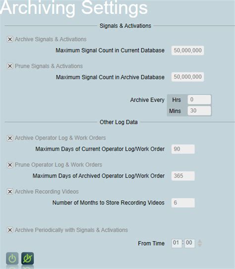 Database Pruning Archiving Settings Patriot Library