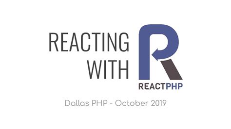 Reacting With Reactphp 2019 Speaker Deck Reacting With Reactphp 2019 Speaker Deck