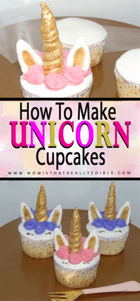 How To Make Unicorn Cupcakes Easy Tutorial Wow Is That Really Edible