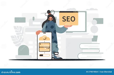 The Flooding Lady Is Holding A Information Cloud And A Server Synchronization And Security Of