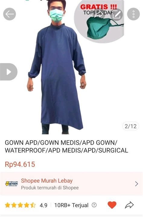 Gown Apd Gown Medis Apd Gown Waterproof Apd Surgical Gown Medis