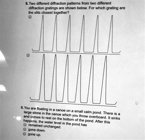 solved 8 two different diffraction patterms frorm two different
