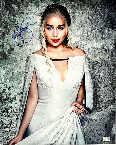 Emilia Clarke Autographed Signed Auto Game Of Thrones Daenerys 16x20