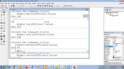 Topic 010 Date And Time Library Function In Vb6 Youtube