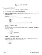 Mastering Decimal Operations: Add, Subtract, Multiply, Divide | Course Hero