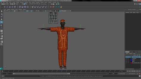 Afro American Man Traditional Style Rigged For Maya 3d Model 199 Ma