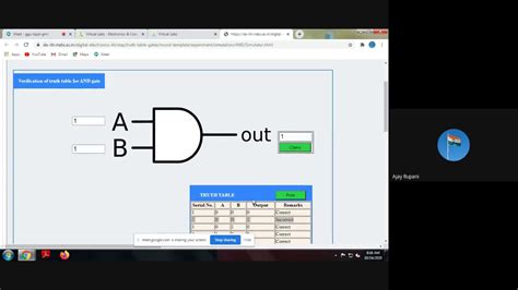 Digital Electronics Lab Practicals On Virtual Lab Youtube