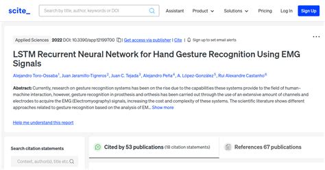 Lstm Recurrent Neural Network For Hand Gesture Recognition Using Emg