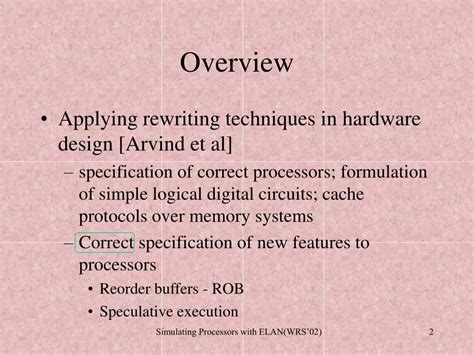 Ppt Simulating Processors With Elan Applying Strategies Over Simple Architectures Powerpoint