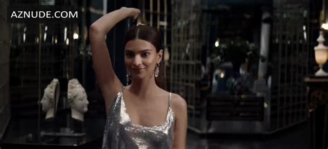 Emily Ratajkowski Sexy And Topless Model Poses While Wearing A Thong And