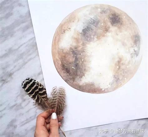 月亮怎么画？送你一组简单漂亮的月亮画。 知乎