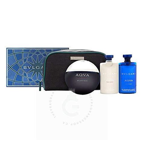 Bvlgari AQVA Atlantique Pour Homme EDT for Him 100mL 4pcs Gift Set ...
