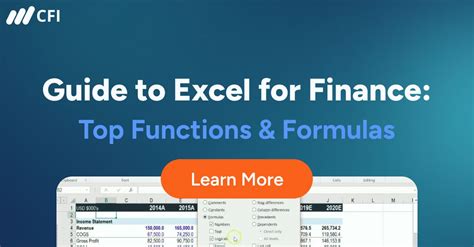 Corporate Finance Institute® Cfi On Linkedin Guide To Excel For Finance Top Functions