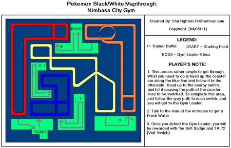 Pokémon Black White Nimbasa City Gym Map  Starfighters76
