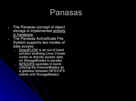 Survey Of Clusteredparallelfilesystems004lanlppt