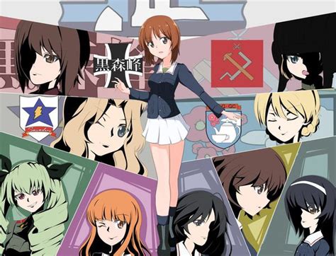 アニメ版GuP集合絵 Command And Conquer All Team High School Girls Strategy