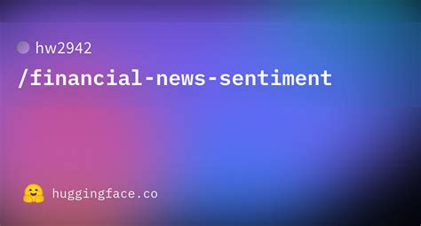 Hw2942 Financial News Sentiment · Datasets At Hugging Face