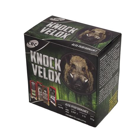 Cartucho CBC GA Câmara mm Knock Velox Chumbo SG g Caixa un SK Store