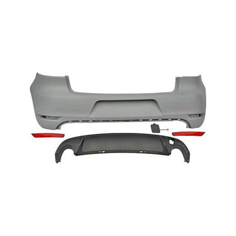 PARE CHOC ARRIERE LOOK GTI COMPLET VW GOLF VI BERLINE SANS PDC AUTODC