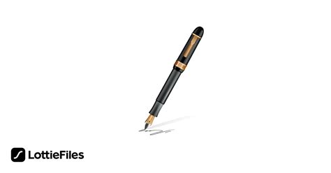 Writing With Pen Animation Signature Animation By Rayhan Lottiefiles