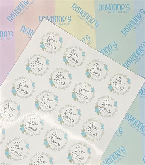 Round Logo Stickers Gloss Sticker Paper Rhsm