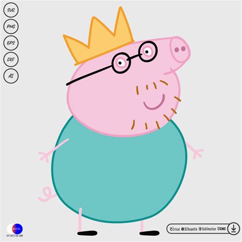 George Pig Peppa Pig SVG PNG SVG PNG EPS DXF AI Vector Arts Collection