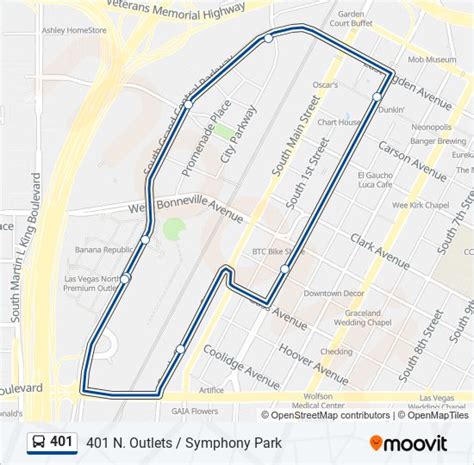401 Route Schedules Stops And Maps 401 N Outlets Symphony Park