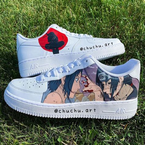 Sasuke X Itachi Air Force 1 Custom In 2022 Nike Air Force Sneaker