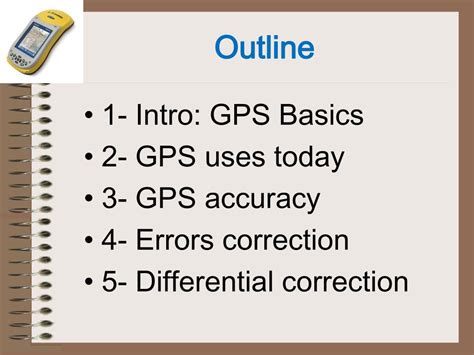 PPT Differential GPS And Error Correction PowerPoint Presentation