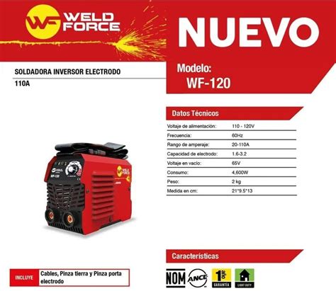 Soldador Inversor 120 Amp 110v Electrodo Y Tig Lift Mini