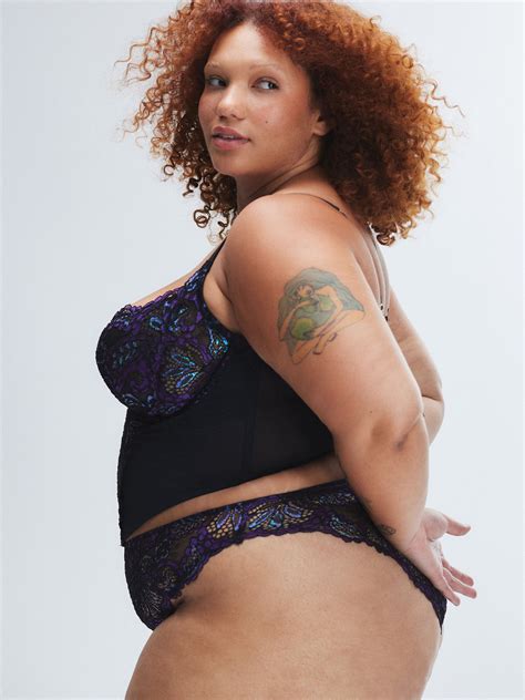 Romantic Corded Lace Metallic Bustier In Black And Multi Savage X Fenty