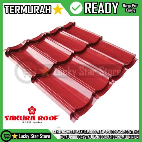 Jual Genteng Metal Sakura Roof Atap Polos Pasir Genteng Metal Sakura