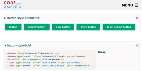 Web Style Guide Examples