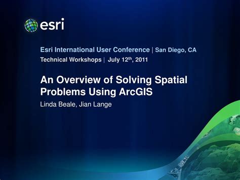 Ppt An Overview Of Solving Spatial Problems Using Arcgis Powerpoint