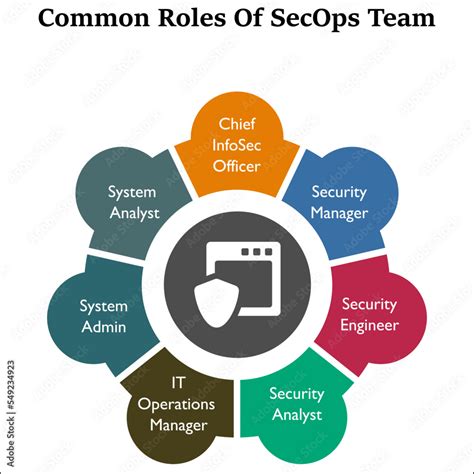 Common Roles Of SecOps Team In An Infographic Template Stock Vector Adobe Stock