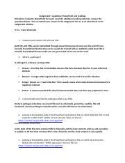 Edited Assignment Review Questions Docx Assignment Questions PowerPoint And Readings