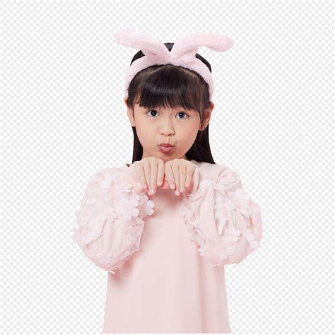 สาวน้อยน่ารักกับหูกระต่าย Png สำหรับการดาวน์โหลดฟรี Lovepik