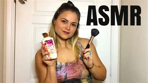Asmr Skin Brushing And Lotion Sounds Hands Arms Neck Youtube