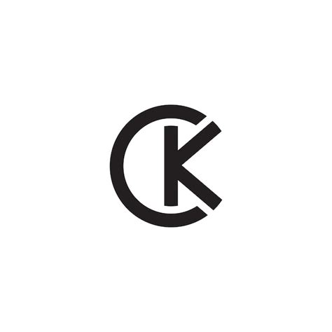 Premium Vector Abstract Initials Monogram Letter Ck Kc Text Logo Icon Design Vector Template