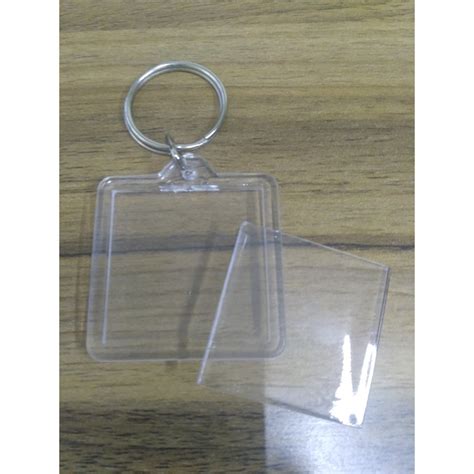 Acrylic Square Keychain Photo Insert 10 Pcs Lazada Ph