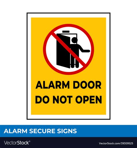 Emergency Exit Alarm Will Sound Sign