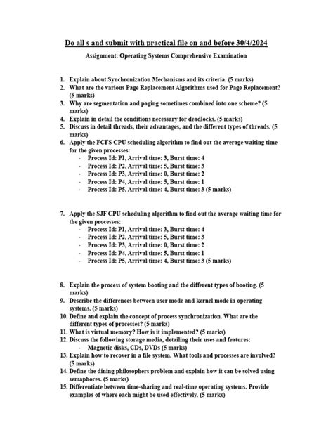 Assignments Pdf