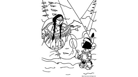Dibujo Para Colorear De Indio