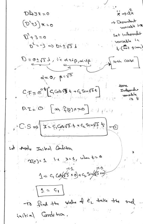 Homogeneous Differential Equations Hand Written Notes In Format