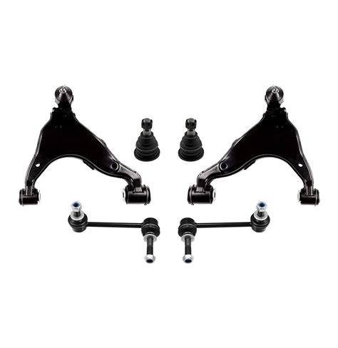 6 Pc Front Suspension Kit Lower Control Arms Upper Ball Joints